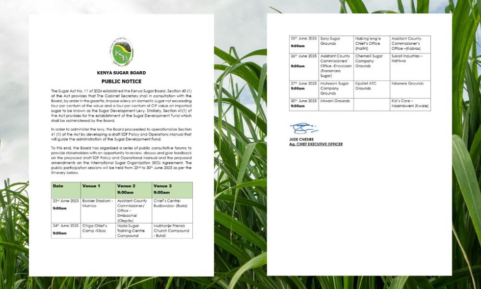 Updates - Kenya Sugar Board